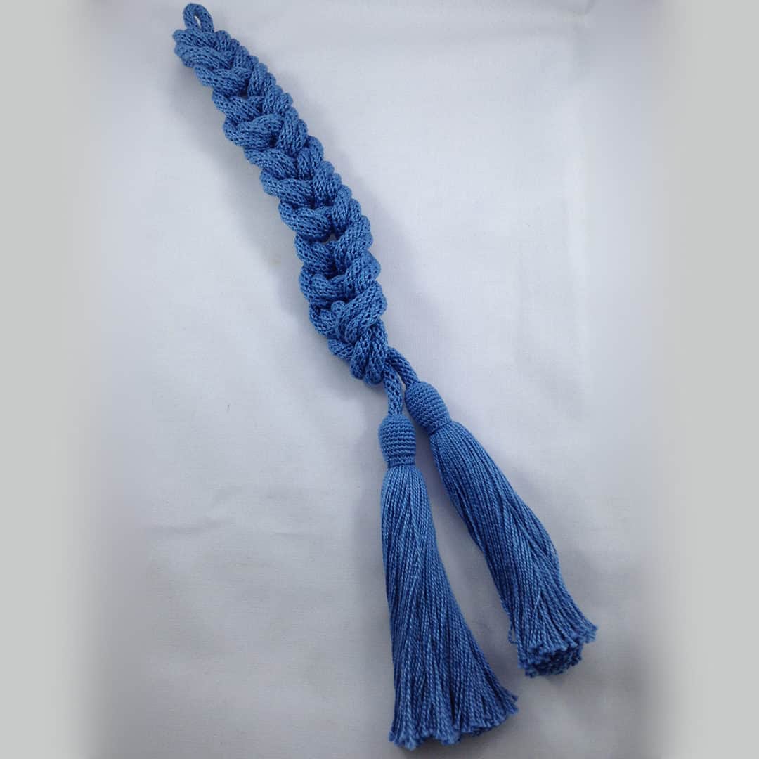 Preaching Scarf with UCA Emblem 2.5mtr - Blue Sharella - Church Stores