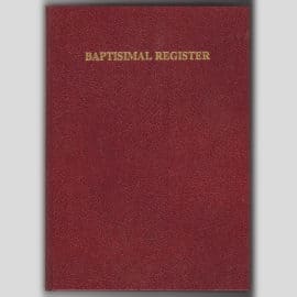 Baptism Register - Catholic Format | Church Stores