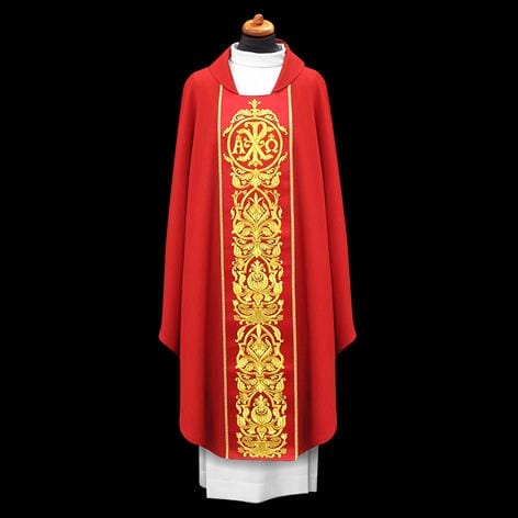 Chasuble and Stole Set - Chi Rho Design - 4 colour options | Church Stores
