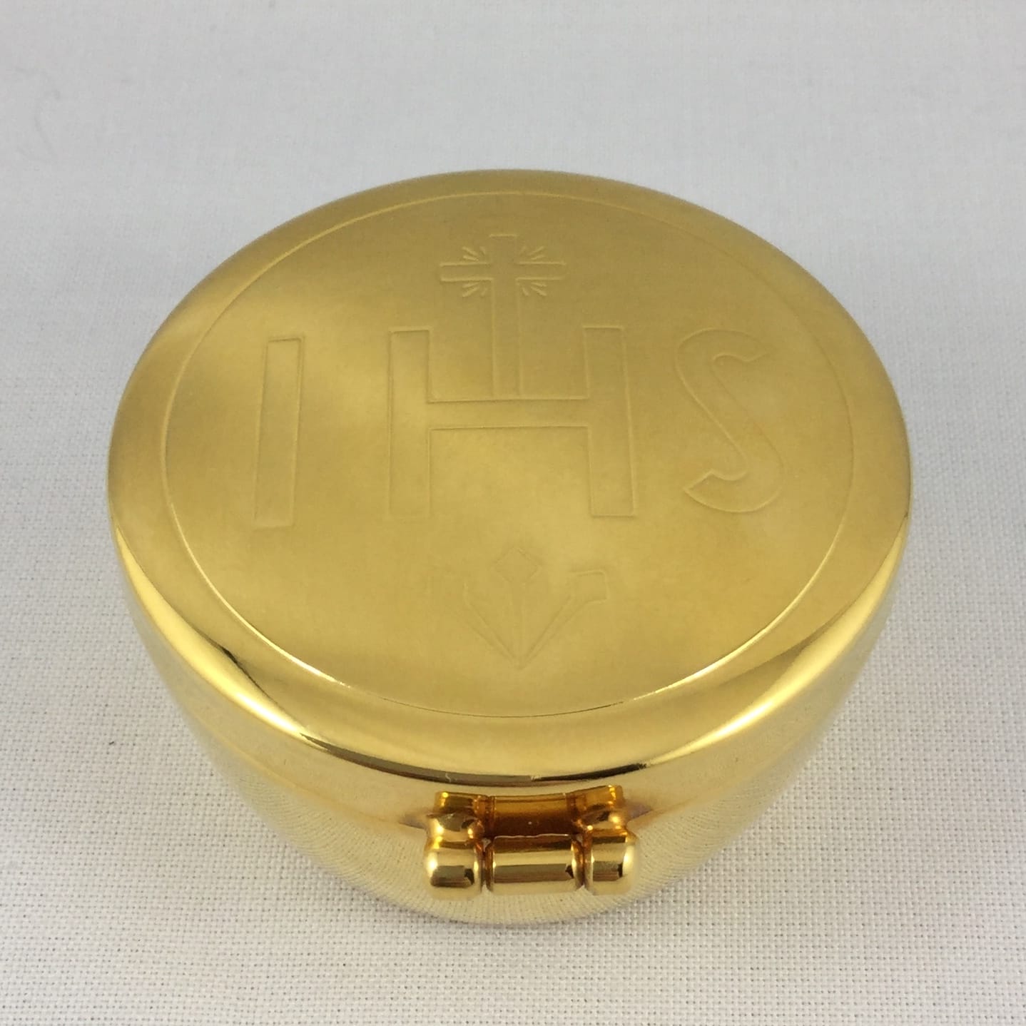 Pyx with IHS Design - Deep 5.5cm x 3cm | Church Stores
