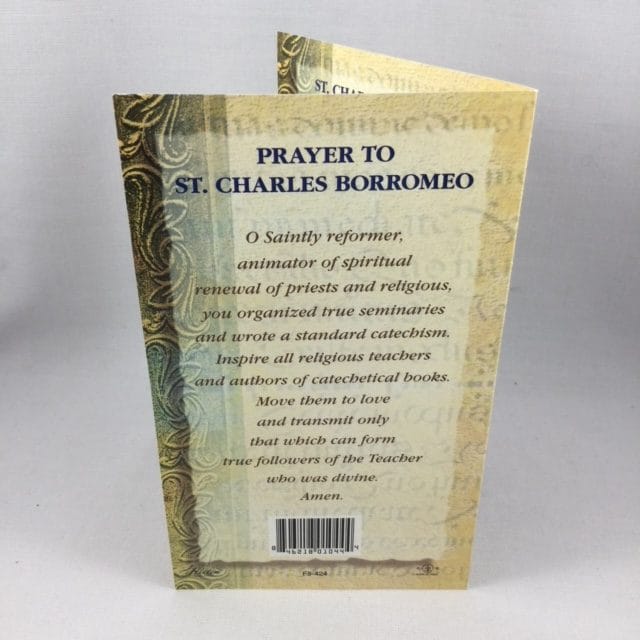St Charles Borromeo Bi-fold Card | Church Stores