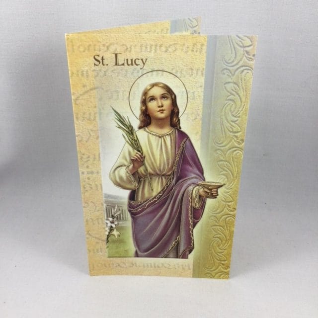 St Lucy Bi-fold Card | Church Stores