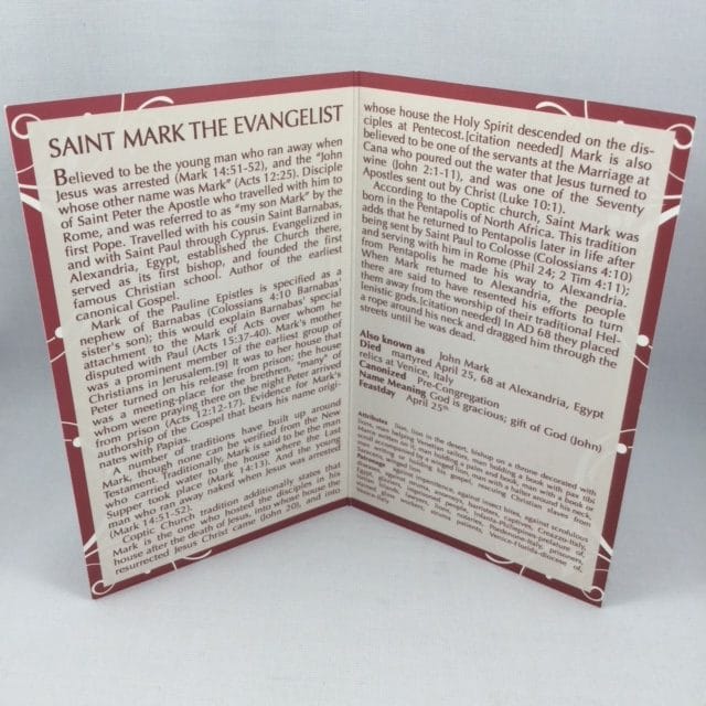 St Mark Bi-fold Card | Church Stores