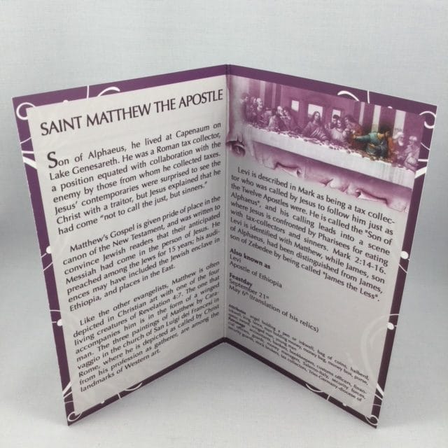 St Matthew Bi-fold Card | Church Stores