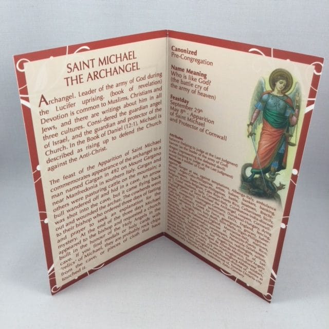 St Michael Bi-fold Card | Church Stores