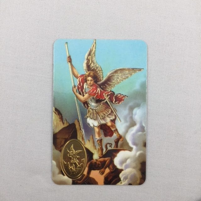 St Michael Embossed Card | Church Stores