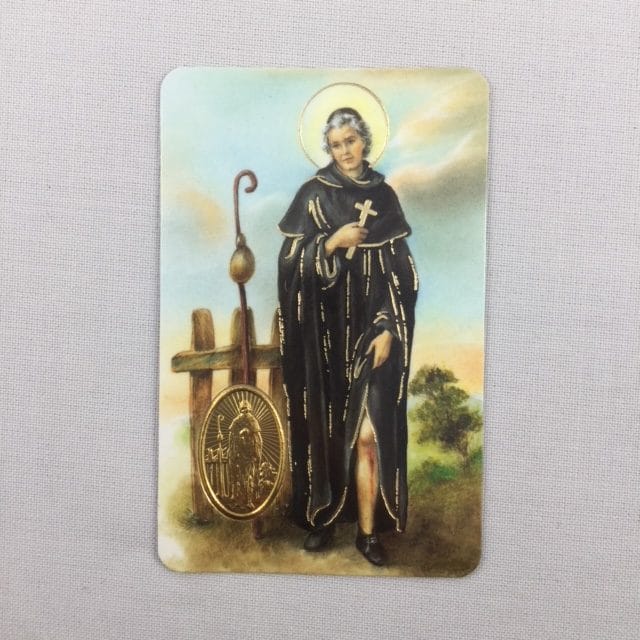 St Peregrine Embossed Card | Church Stores