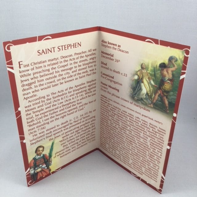 St Stephen Bi-fold Card | Church Stores