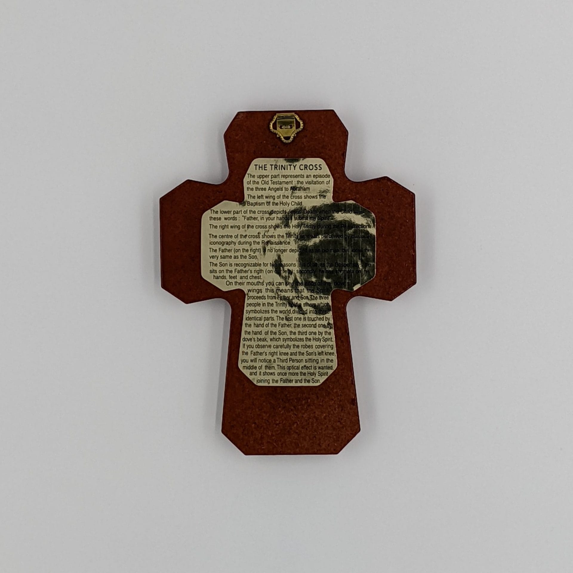 WALL CROSS TRINITY ICON WOOD 17CM X 12 CM | Church Stores