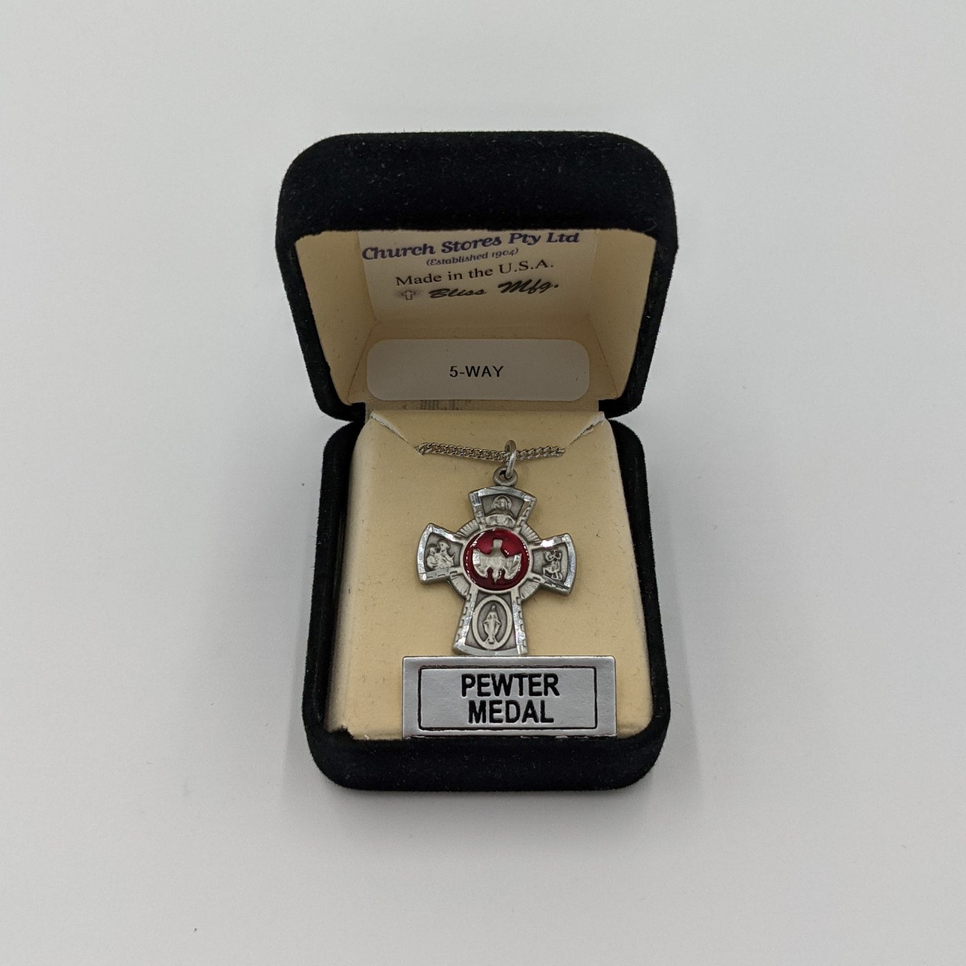 Confirmation Medal - Five Way Cross | Church Stores