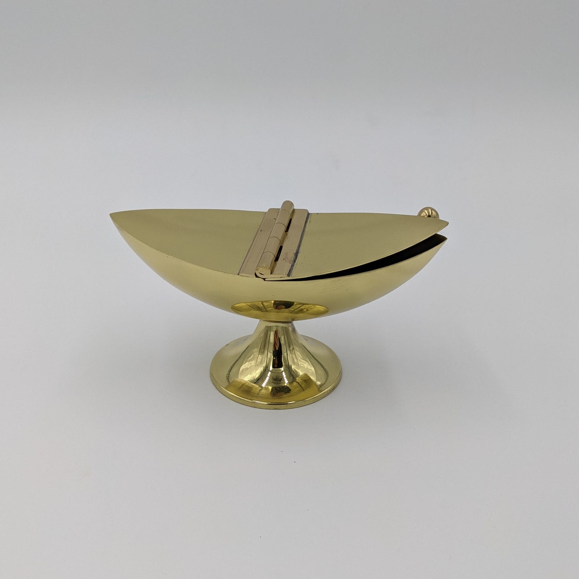 Plain Brass Incense Boat & Spoon | Church Stores