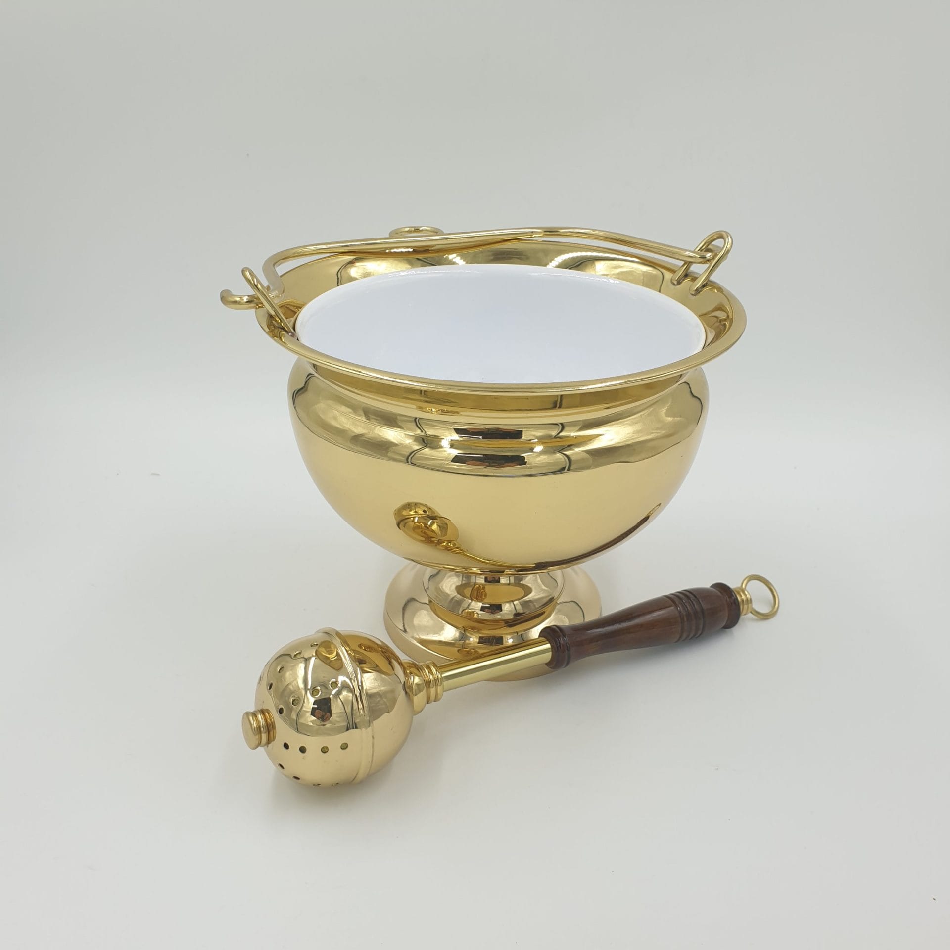 Large Brass Aspergers Bucket and Sprinkler | Church Stores