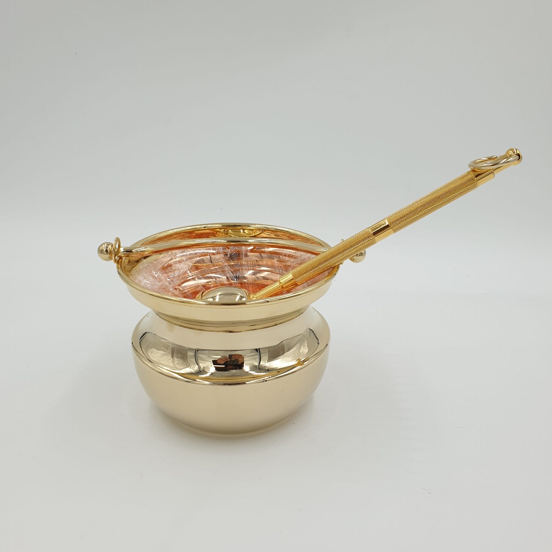 Gold Plated Asperges Bowl & Sprinkler | Church Stores