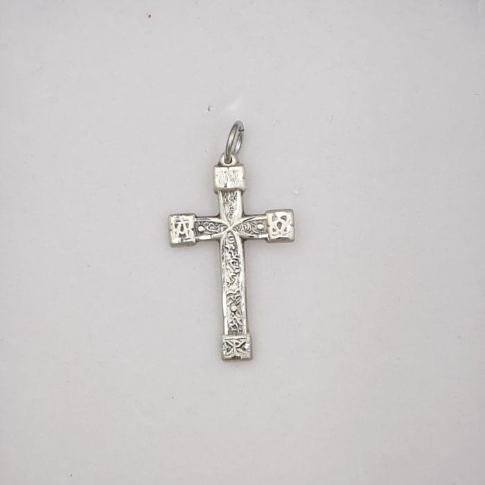 Sterling Silver Engraved Celtic style Cross | Church Stores
