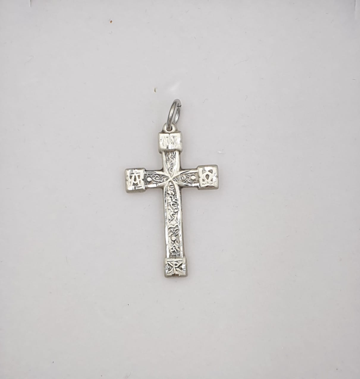 Sterling Silver Engraved Celtic style Cross | Church Stores